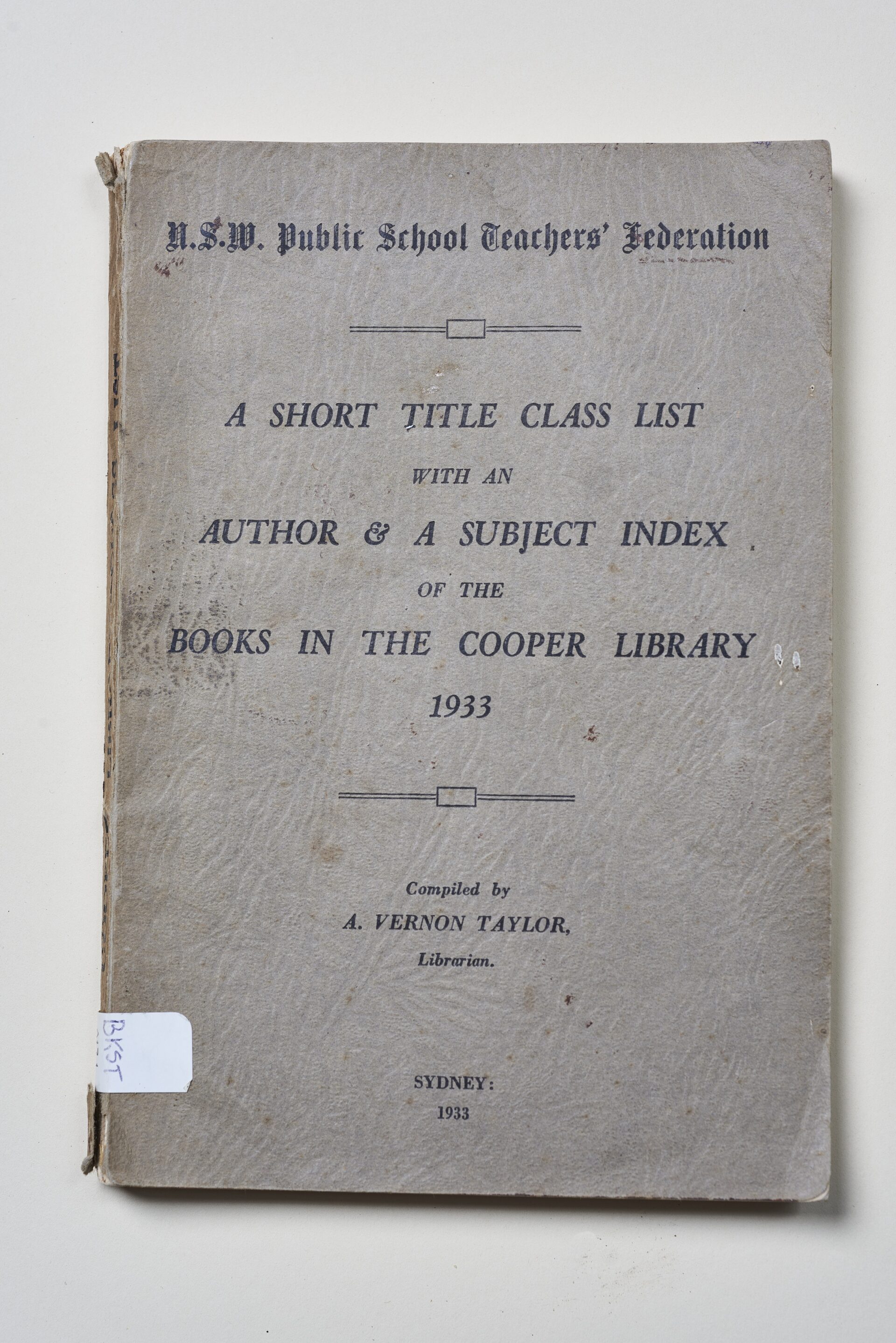 A century of professional learning: Teachers Federation Library ...